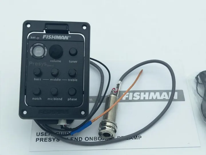 FISHMAN Presys 301 Mic Blend Dual Model Guitar Preamp EQ Tuner Piezo Pickup Beat Guitar Parts ...