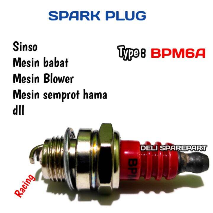 Sparkplug Busi Mesin Potong Rumput Chainsaw Sinso 328 318 5200 5500 ...
