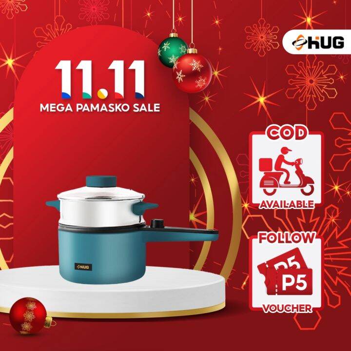 Hug Portable Electric Stainless Steel Multifunction Non Stick Electric ...