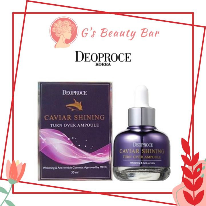 DEOPROCE Caviar Shining Turn Over Ampoule 30ml | Whitening Anti-Wrinkle ...
