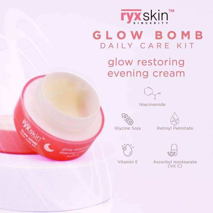 Ryxskincerity Glow Bomb Advanced Restoring Evening Cream 10g | Lazada PH