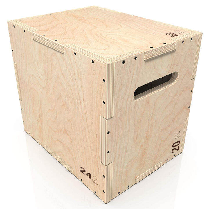 Plyometric Plyo Wood Jump Box 20 x 24 x 30 Inch | Lazada PH