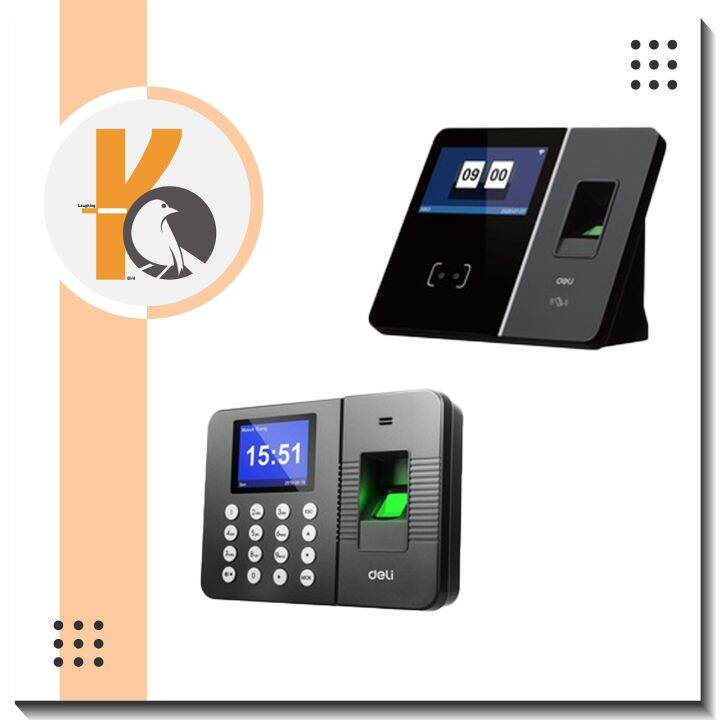 Deli Fingerprint Identification Attendance Face Recognition Auto ...