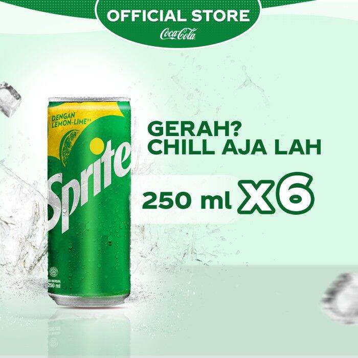 Sprite Kaleng - 250mL x 6pcs | Lazada Indonesia