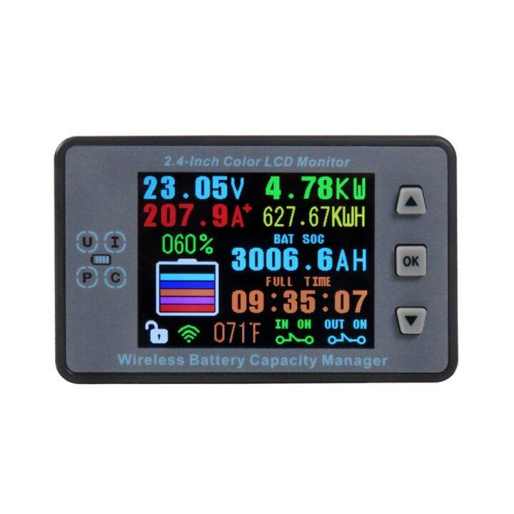 Genuine DC 500V 500A Wireless Voltage Meter Ammeter Voltmeter Solar ...