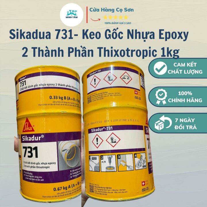 Keo 2 Thành Phần Gốc Nhựa Epoxy Sikadua 731- 1kg- Keo Cấy Thép Vào Trong Bê Tông Cao Cấp 1kg ...