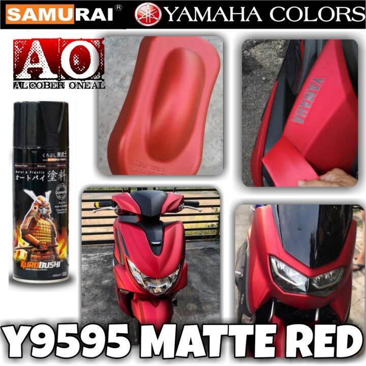 ♒SAMURAI Spray Paint Y9595 Yamaha Matte Red | Lazada PH