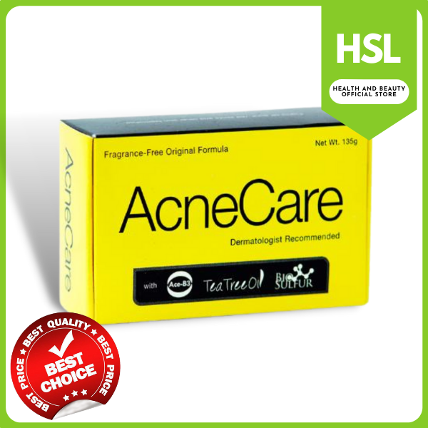 AcneCare Dermatologist Recommended Pimple Acne Treatment Soap 135g ...