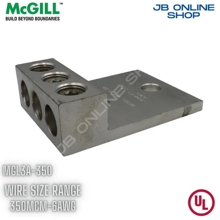 McGILL Aluminum Mechanical Lugs-Three Conductors MGL3A-350 | Lazada PH