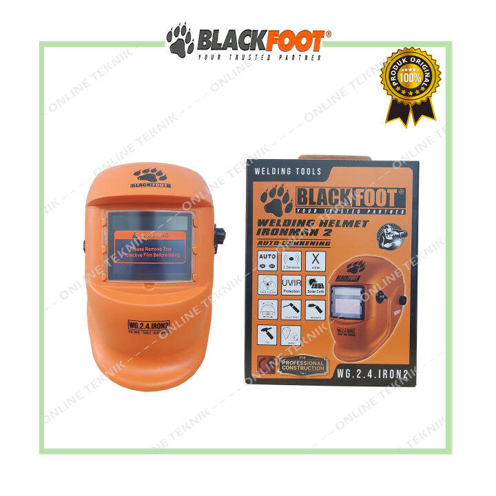 Blackfoot Topeng Las Pelindung Wajah/Welding Helmet Iron 2 Auto ...