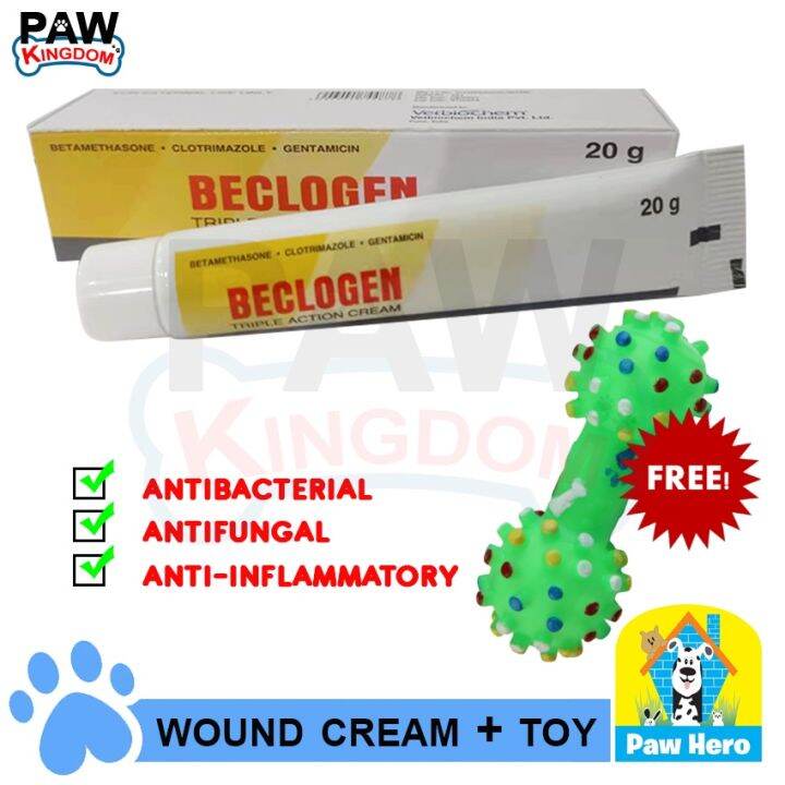 (WITH FREE) Beclogen Wound Cream Antibacterial Pet Cream 20g WITH FREE ...
