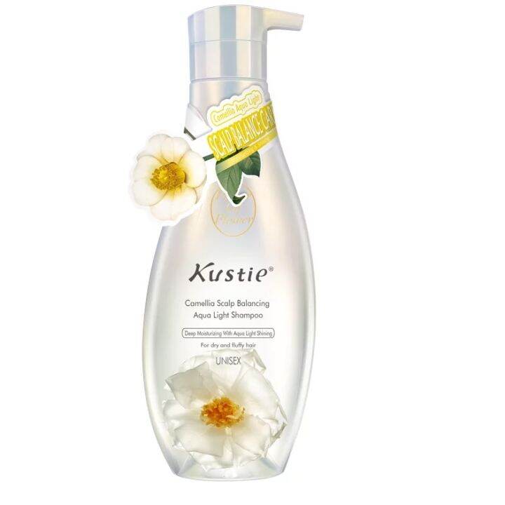 Kustie Camellia Scalp Balancing Aqua Light Shampoo 500ml | Lazada