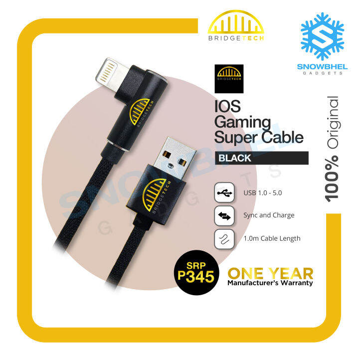 Bridgetech Cable IOS Gaming Cable | Lazada PH