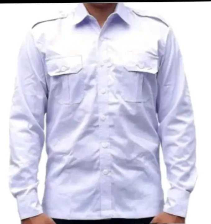 SERAGAM PNS,ASN,PDH PRIA KEMEJA KERJA LENGAN PANJANG PRIA WARNA PUTIH ...