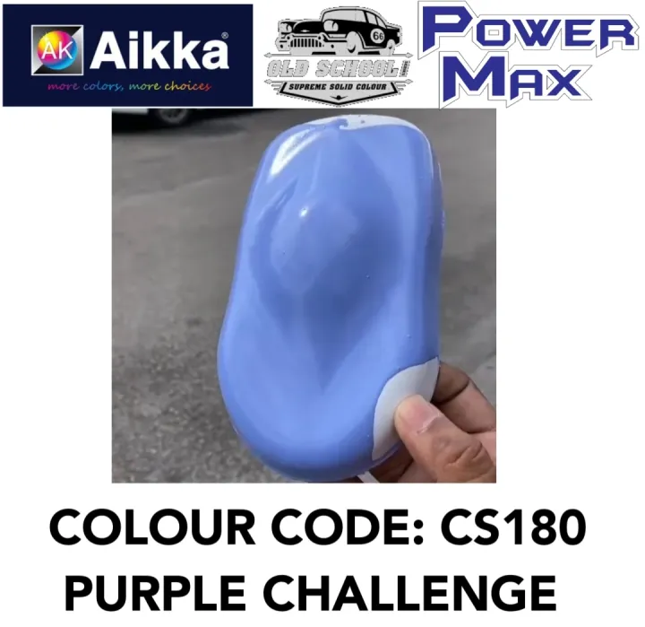 AIKKA CS180 PURPLE CHALLENGE OLD SCHOOL SUPREME SOLID COLOUR 2K CAR ...