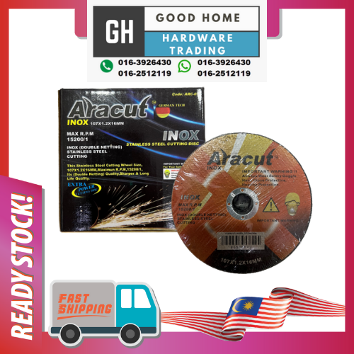 ARACUT (10Pcs) 107MM X 1.2MM X 16MM (Double Netting) Stainless Steel ...