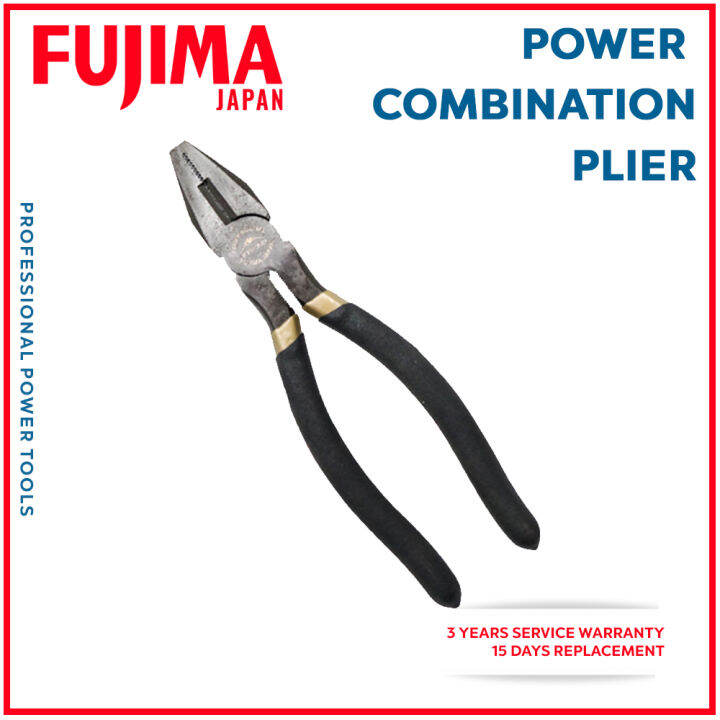 Fujima Heavy Duty Combination Plier best used for Gripping, Compressing ...