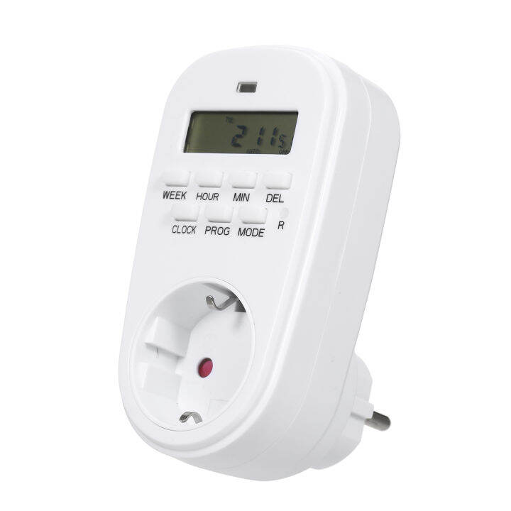 Smart Sensor Digital Timer Switch Socket With Lcd Display Plug In