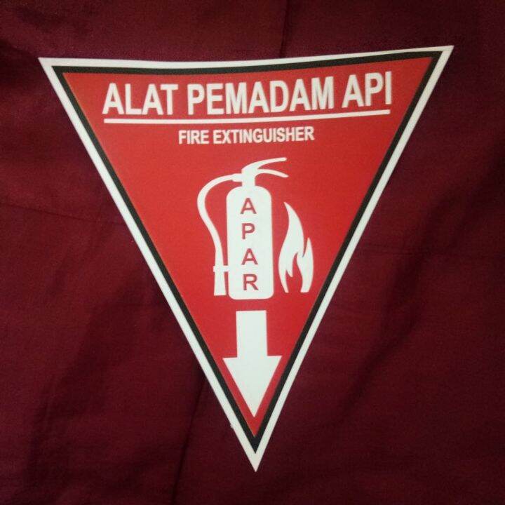 Stiker APAR ukuran 20 x 20cm - BISA COD | Lazada Indonesia