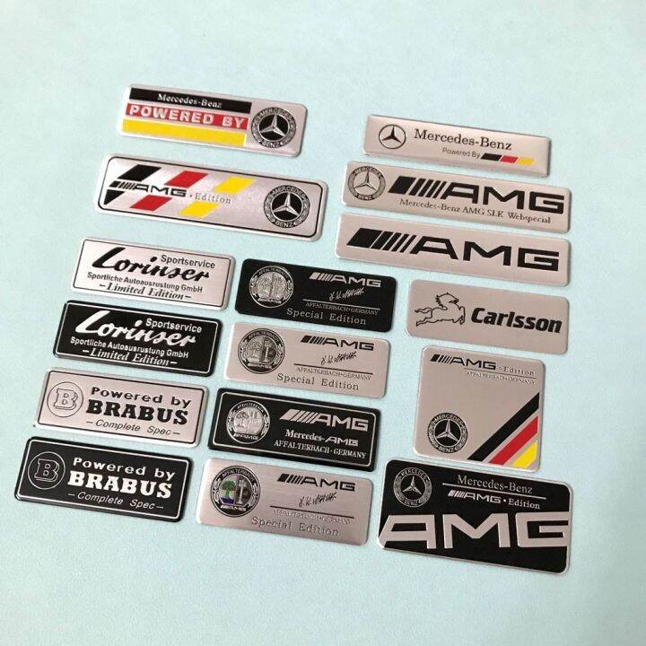 LAIFU Benz Metal Car Body Nameplate Sticker Auto Rear Emblem Badge for ...