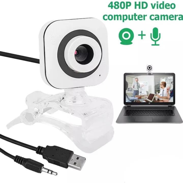 HD 480P Webcam Mini Computer PC Web Camera with Microphone USB ...