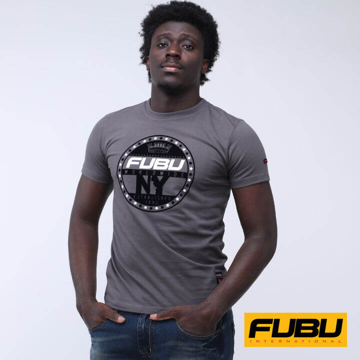 Fubu Round Neck Muscle Fit FBT01B-2784 (Maz Gray) | Lazada PH
