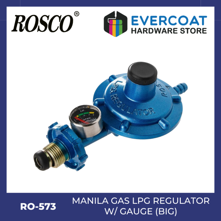 RO-573 Rosco Manila Gas MGAS Regulator with Gauge (Big) | Lazada PH