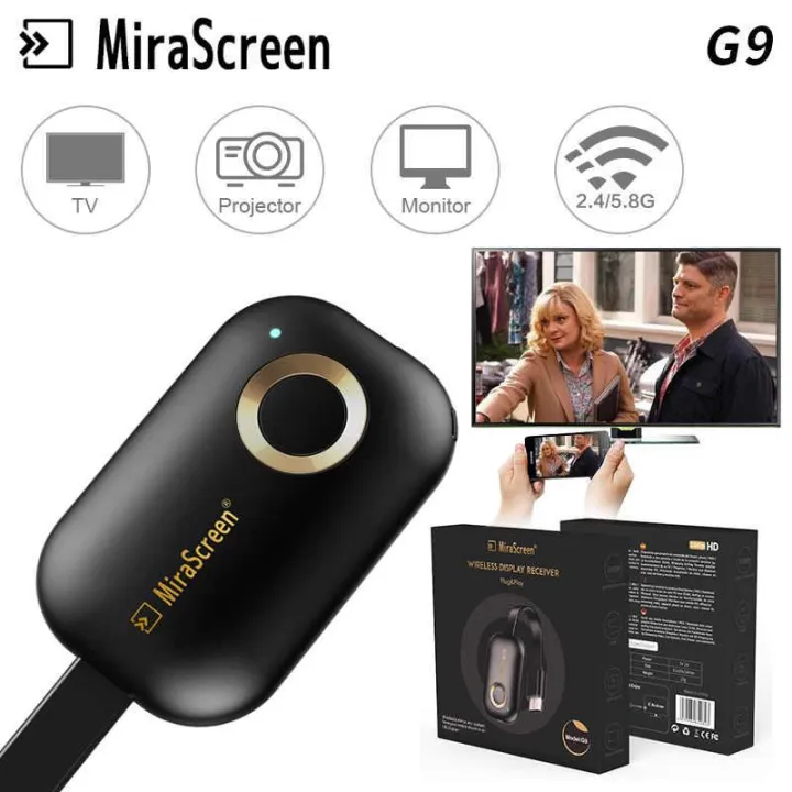 Original MiraScreen Wireless Display G9 5G Dual Band HDMI Dongle ...