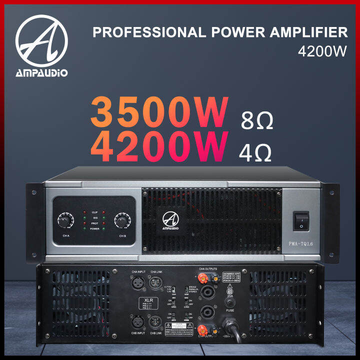 AmpAudio Power Amplifier 4200W 2 channel - TQ1.6 | Lazada