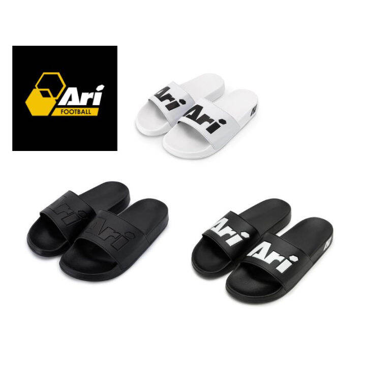 รองเท้าแตะแบบสวม แต่งด้วยโลโก้ Ari ARI SLIDE SANDALS ของแท้ 100 % | Lazada.co.th