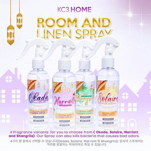 KC3 ROOM AND LINEN SPRAY 250ML | Lazada PH