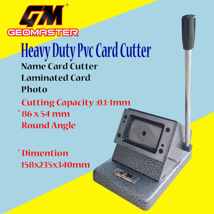 Geomaster PVC ID CARD Cutter Heavy Duty Round Corner 86x54mm - Ready ...
