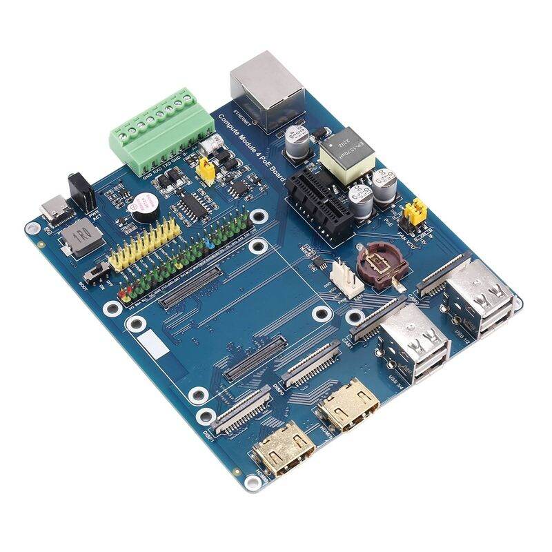 For Raspberry Pi Compute Module 4 POE/RS485/RS232 Expansion Board 2 ...