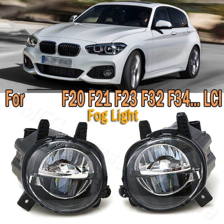 ไฟตัดหมอก LED ด้านหน้า DRL หลอดไฟสำหรับ BMW 3 Series F20 F22 F30 F35 ...