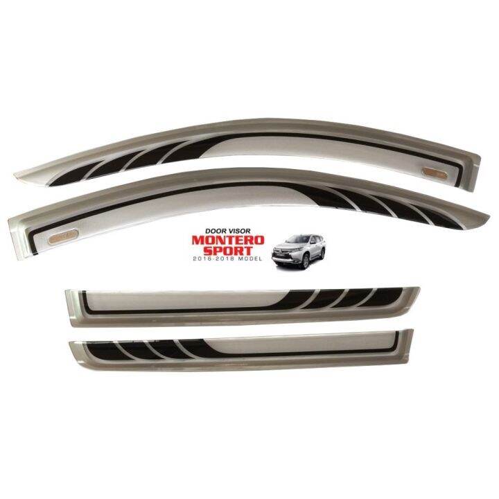 Rain Guard Window Visor for Mitsubishi Montero Sport 2016-2021 two Tone ...