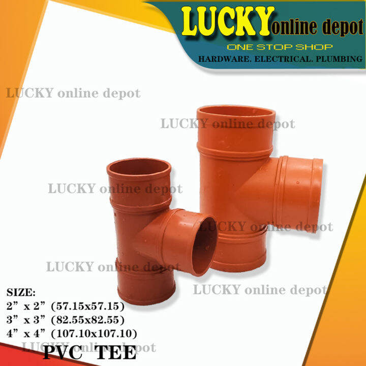 ORANGE PVC SANITARY TEE FITTINGS | Lazada PH