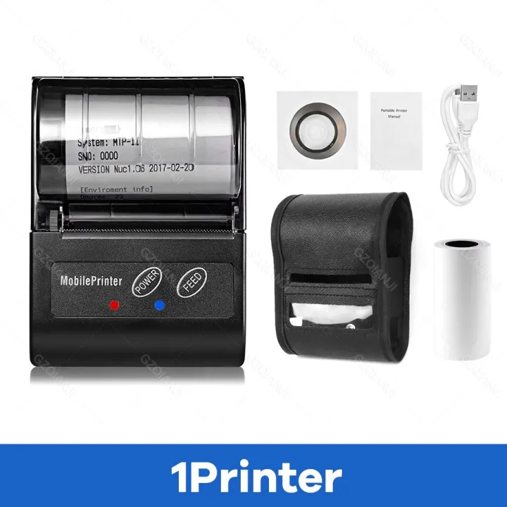 GZQIANJI Portable Phone Thermal Receipt Printer 58mm Mini Size To Carry ...