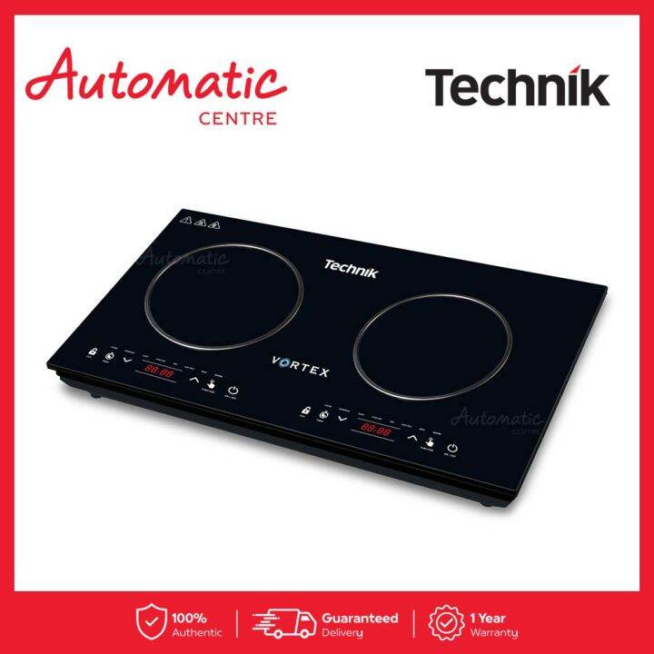 Technik TIC302TBN 2-Burner Induction Cooker with Child Lock and ...