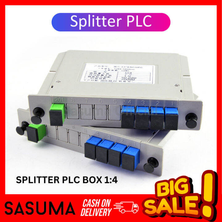 Passive Splitter Plc Box Fo 1 4 Sc Upc Fiber Optik Pasif Spliter Fo