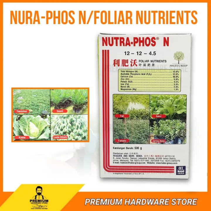 HALEX Nutra-Phos N 12-12-4.5 500G Foliar Nutrients Baja Menggalakkan ...