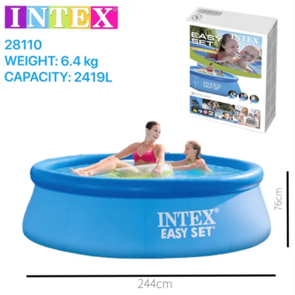 INTEX Easy Set Inflatable Swimming Pools for Family Large Family ... INTEX Easy Set Inflatable Swimming Pools for Family Large Family ...