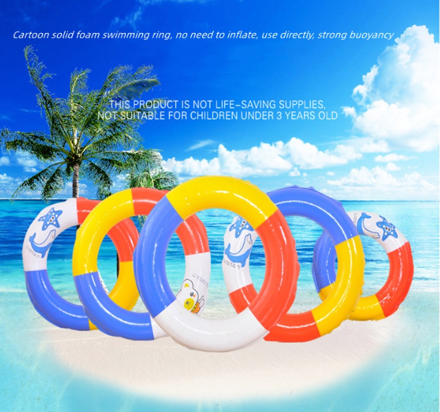 Swimming foam Cartoon Solid Foam Swimming Ring 4-14 Years Old kids ...