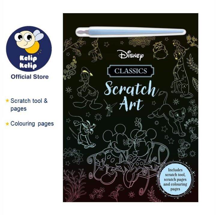 Disney Mickey Mouse & Friends Scratch Art Activity Book With Tool For ...