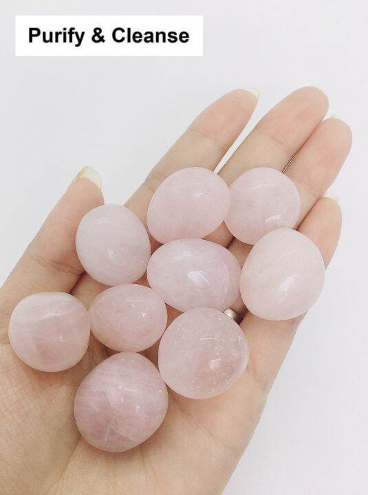 Purify & Cleanse Rose Quartz Healing Stone Đá Thạch Anh Hồng Đá Tự ...