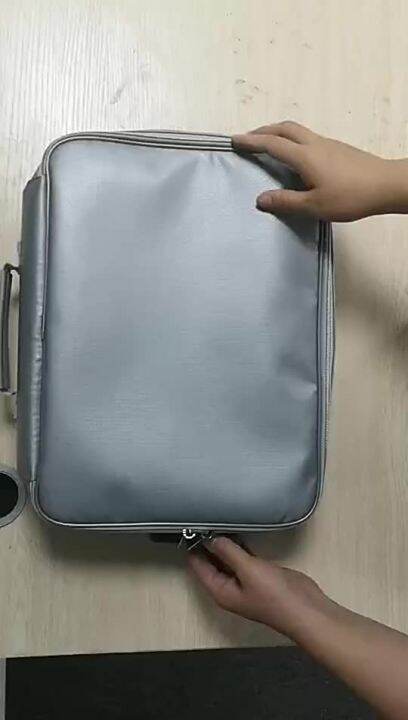 Black Office Portable Portable Pas Fireproof File Package Office ...