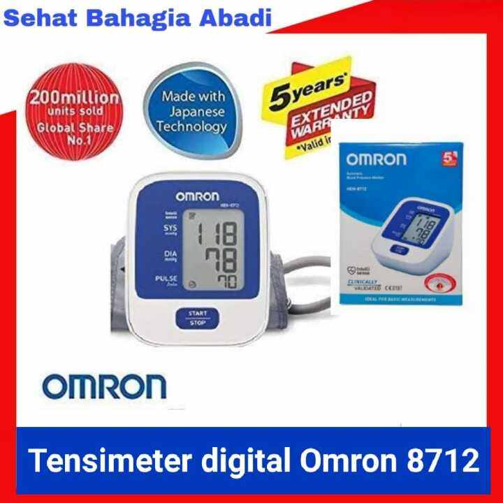 Tensimeter Omron HEM 8712 / Ukur Tekanan Darah / Blood Pressure Monitor ...