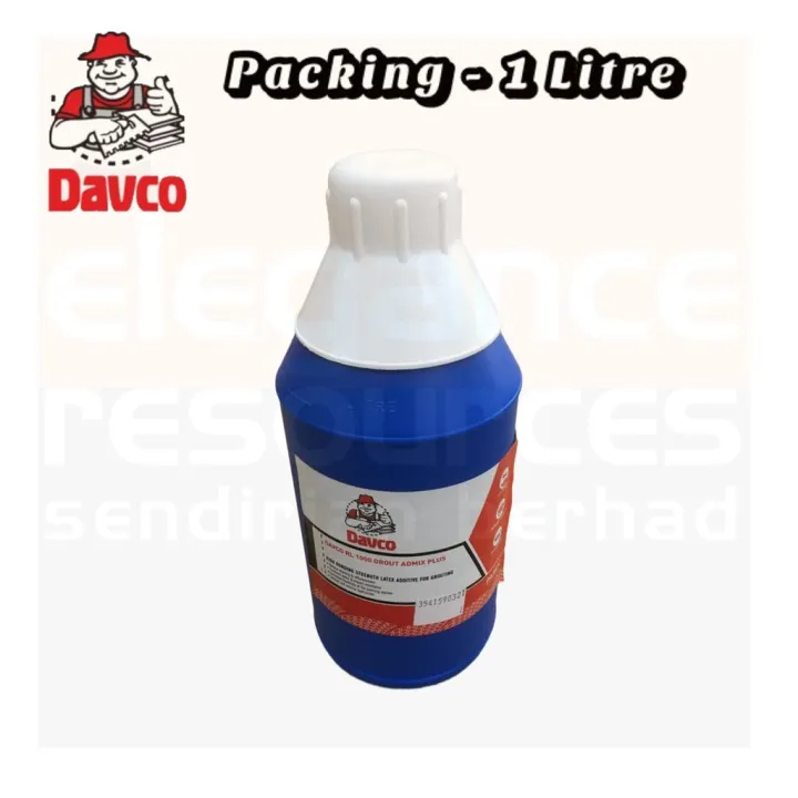 DAVCO 1 LITRE RL1000 GROUT ADMIX PLUS HIGH BONDING STRENGTH LATEX ...