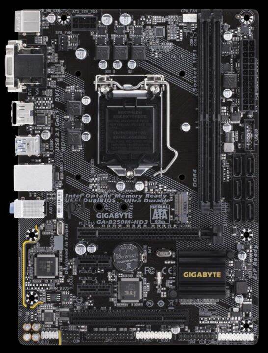 ชุดอัพเกรด 1151/MAINBOARD/GIGABYTE GA-B250M-HD3/DDR4/Support GEN6-7th ...