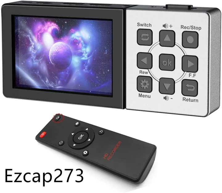 Y&H 1080P 60fps Video Capture HDMI Video Recorder Box with 3.5 Inch LCD ...