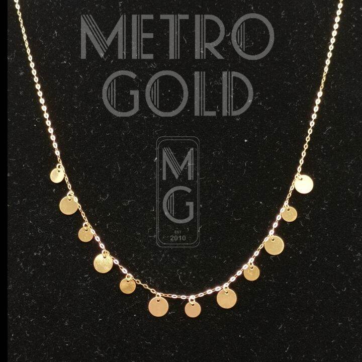 18K Saudi Gold Circles Center Necklace | Lazada PH